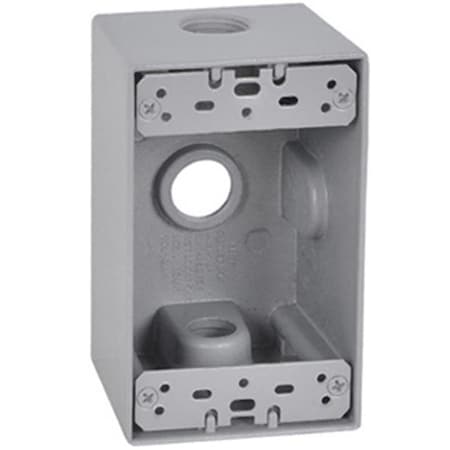 Hubbell Hubbell Electrical DB50-3 Single Gang Deep Outlet Box; Gray ...