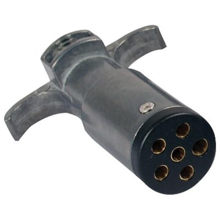 Infinite International 6 Way Round Pin Trailer End Connector 181342 | Zoro