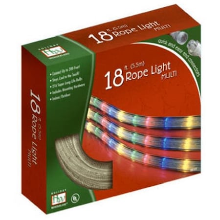 Noma Inliten Noma Inliten 55131-88 HW 18 ft. Multi Color Rope Light Set ...