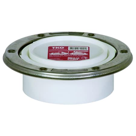 Cool Kitchen 886-4PTM 4 in. PVC Hub Closet Flange CO602095 | Zoro