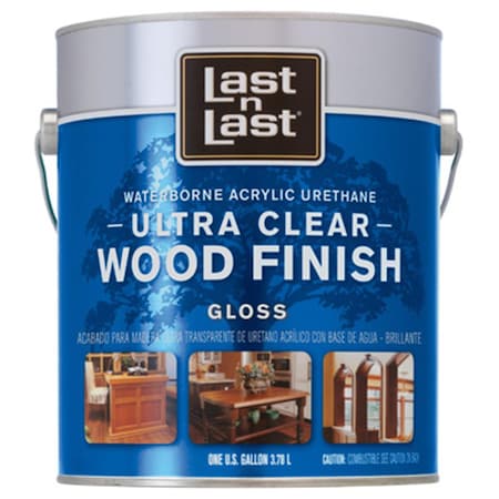 Absco Gloss Clear Waterborne Wood Finish 1 Gallon Stain, 2Pk 177191 | Zoro