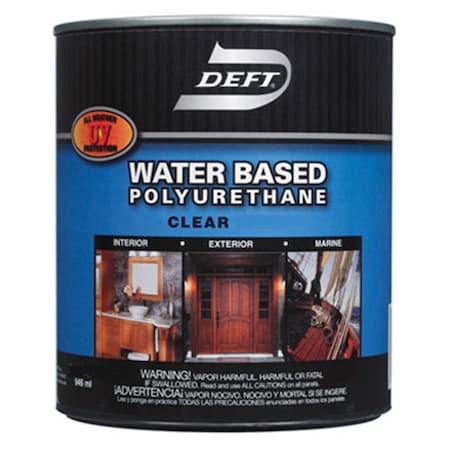 Deft Water Based Satin Polyurethane, 4Pk 167281 | Zoro
