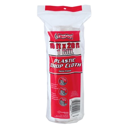 Berry Plastics 626222 1Mil Medium Duty Plastic Drop Cloth- 10 x 20 ft ...