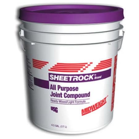 Usg US Gypsum 380417 4.5 Gallon Pail Sheetrock All Purpose Mid Weight ...