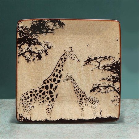 Unison Gifts Unison Gifts TCD-439 Two Giraffe Salad Plate - 8 in. TCD ...