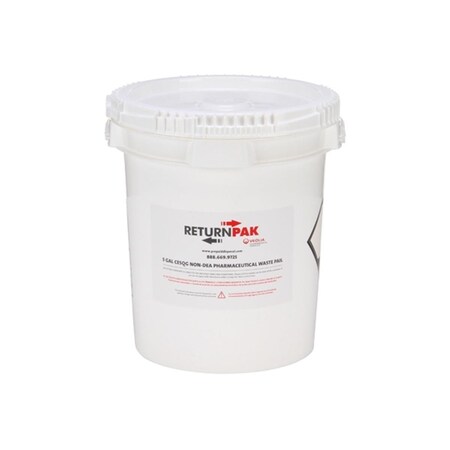 Veolia 5 Gallon VSQG Non-Dea Pharmaceutical Waste Pail VE586063 | Zoro
