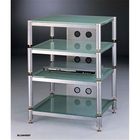 Spark 4 Silver Capspike Silver Polesfrosted Glass 13- 9- 7 in. Stand ...