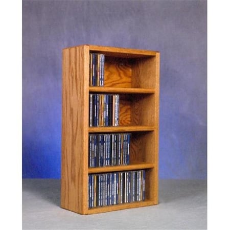 Wood Shed 403-1 Solid Oak desktop or shelf CD Cabinet 403-1 | Zoro