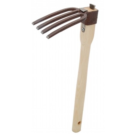 Gardenware J609 Cultivator 3.25 in. Carbon Steel Four Prong Head ...