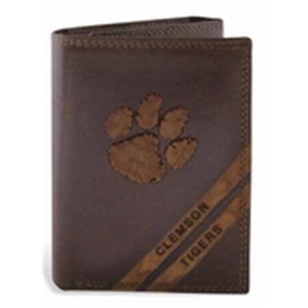 Zeppelinproducts ZeppelinProducts CLE-IWD2-BRW Clemson Trifold Debossed ...