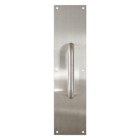 Inox Push Plate 4" x 16" Satin Stainless Steel 32D w/MicroArmor PPN4016 ...