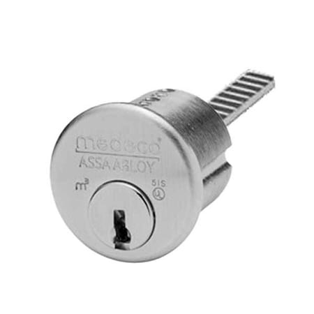 Medeco MEDECO: 1-1/8" Rim Cylinder - Satin Chrome Finish 10T0400H-26 ...