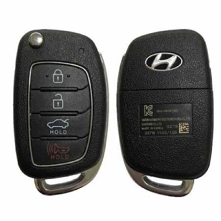 Oem 2017-2018 Hyundai Elantra / 4-Button Flip Key / PN95430-F2000 / OKA ...