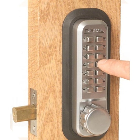 Lockey Mechanical Keyless Deadbolt Lock, 2210 - Bright Brass + Key ...