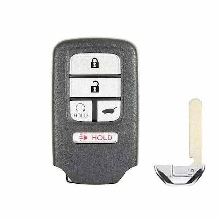 Keyless Factory KeylessFactory: Honda 5-Button Smart Key SHELL w/ Hatch ...