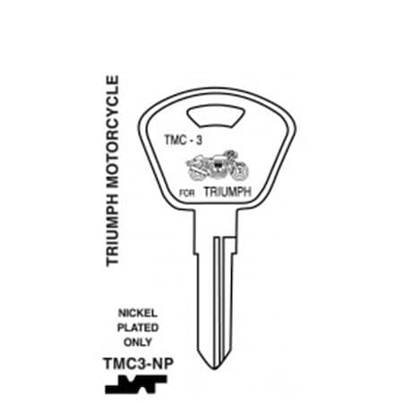 Jet JET: TRIUMPH Motorcycle Key JET-TMC3-NP | Zoro