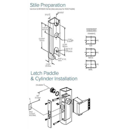 Adams Rite DeadLatch 31/32 BS RH/LHR IB 31/32 Inch Backset Right Hand ...