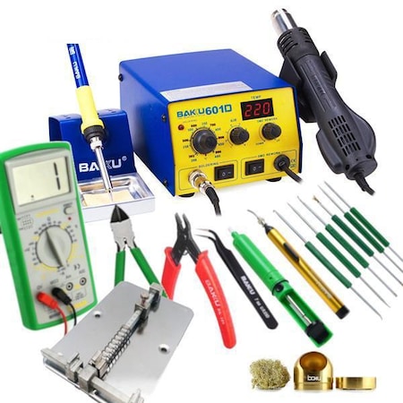 Baku BAKU: Complete Soldering Kit, 10 PC SET BAKU-SOLDER | Zoro