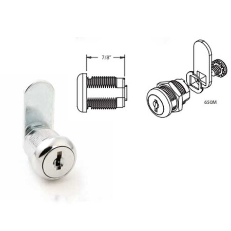 Ccl CCL: 650 Series Cam Lock, C650M, Keyed Alike -CH751 CCL-65011 | Zoro