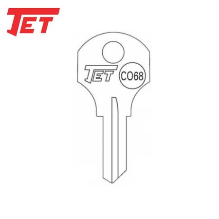Jet JET: Corbin Key Blank - Brass Finish (CO68) JET-CO68 | Zoro