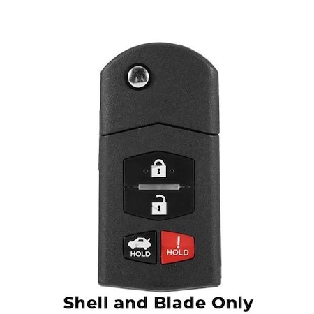 Keyless Factory Keyless Factory: 2006-2015 Mazda / 4-Button Remote Flip ...