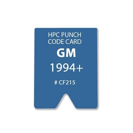 Hpc HPC: Code Card for GM 1994+ Modular Ignition Program HPC-CARD-PF ...