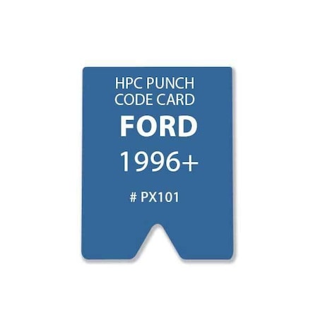 Hpc HPC: HPC FORD 8 CUT / PUNCH CARD PX101 HPC-CARD-PX101 | Zoro