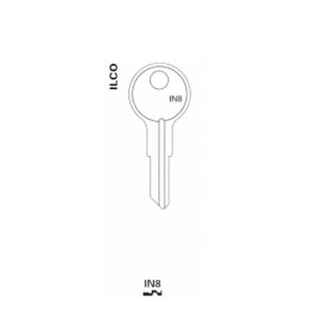 Jet JET: 5 Pin Cabinet Key Blank (IN8) JET-IN8 | Zoro