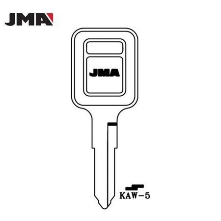 Jma JMA: Kawasaki Motorcycle Double Sided 6 Cut Key Blank KAW-5 KW12 ...