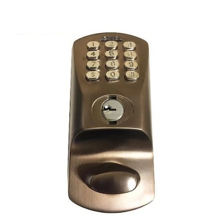 Dormakaba KABA: E-PLEX E1500 Deadbolt Lock With Key Override Dark ...