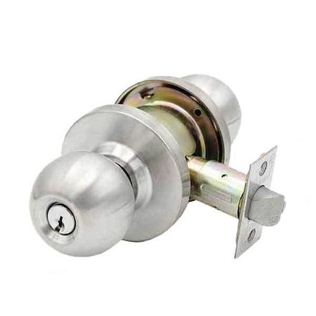 Kenaurd Commercial Door Knob Grade 2 - 26D Silver - SC4 Keyway ...