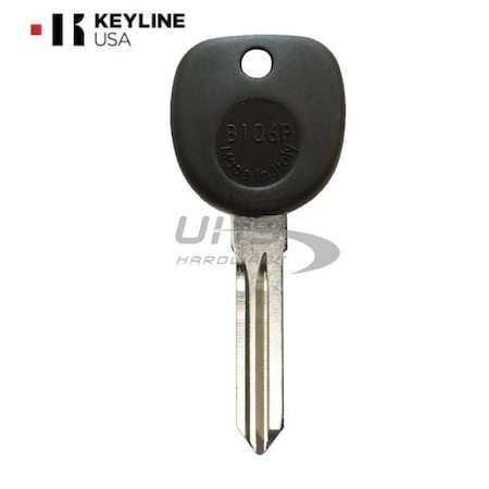 Keyline Keyline:B106-P GM Metal Key - Plastic Head KLN-B106-P | Zoro