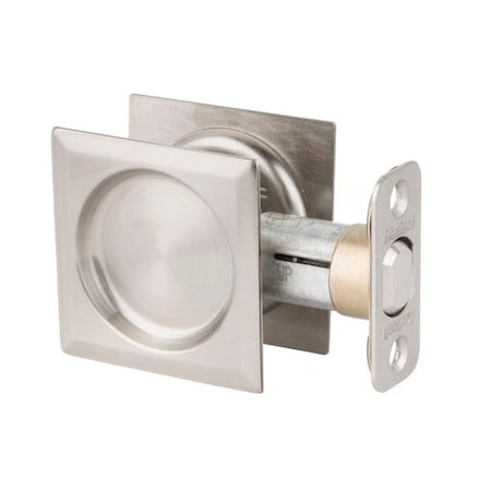 Kwikset Square Pocket Door Lock / Passage / Satin Nickel KWS-93340-15 ...