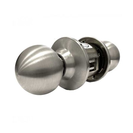 Marks Marks: Grade 2 Ball knob passage, 2 3/4 backset Satin Stainless ...