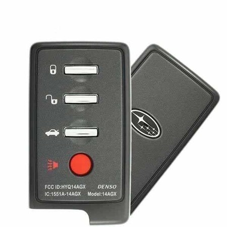 Oem OEM: NEW: SUBARU 4 BUTTON PROXIMITY REMOTE SMART KEY HYQ14AGX / GNE ...