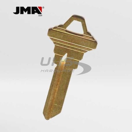 Jma JMA:SC1 Keys - Brass Finish Schlage Key Blanks JMA-SLG-3E-BR | Zoro