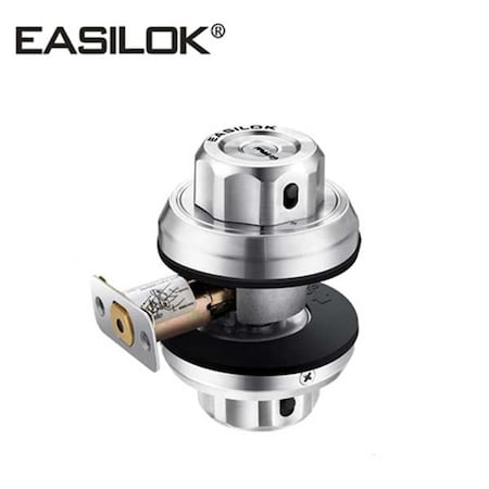 Easilok Home E2 Single-Lock Deadbolt, Stainless Steel Finish ELOK-E2-SS ...