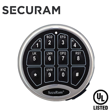 Securam SafeLogic Basic Entrypad, Chrome SRAM-EC-0601A-II-CH | Zoro