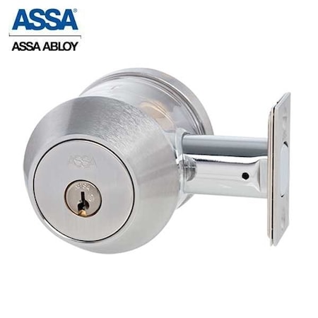 Assa Abloy 7000 Series Maximum+ Grade 1 Double Cylinder Deadbolt Satin ...