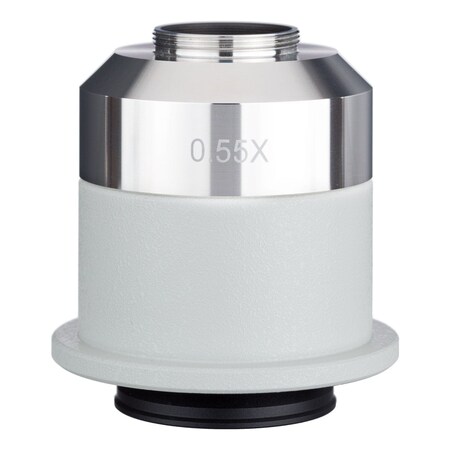 Amscope 0.55X Stainless Steel C-mount Camera Lens for Nikon Microscopes ...