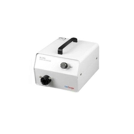 Amscope 150W High-Power Halogen Fiber-Optic Microscope Illuminator ...