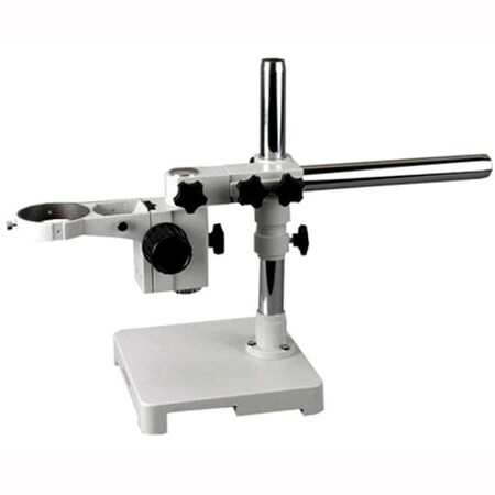 Amscope White Single Arm Boom Stand for Stereo Microscopes - Steel Arm ...
