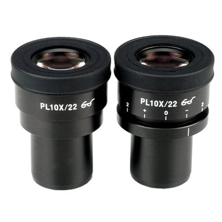Amscope 10X Plan Eyepieces (One Focusable) for Microscopes (30mm ...