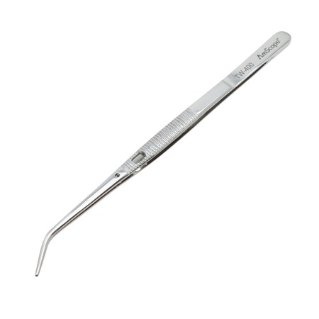 Amscope 6 in. Serrated Tip College Forceps with Lock TW-400 | Zoro