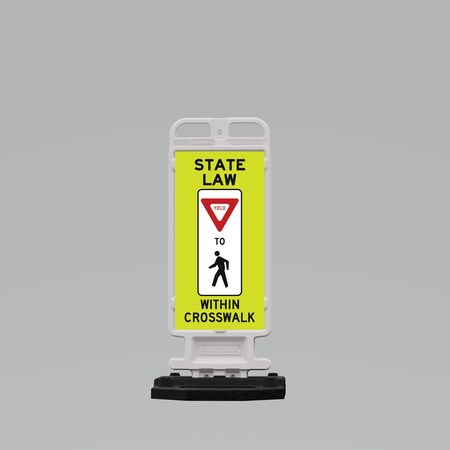 Plasticade 12in.x24in. Crosscade 24 Panel, White, STATE LAW YIELD TO ...