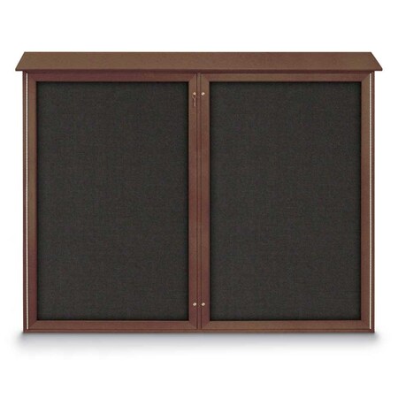 United Visual Products Open Faced Easy Tack Board, 48"x36", Blue Fabric ...