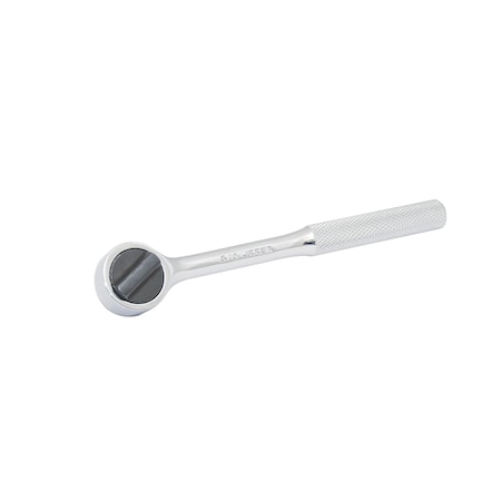 URREA 3/8" Drive, 45 Teeth, Round Hand Ratchet, 7-3/4", Chrome - 5252A