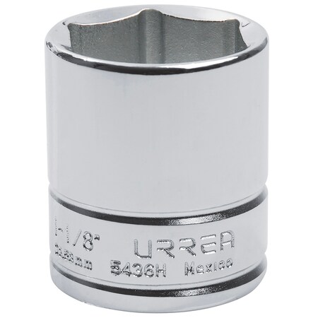 Urrea 1/2" Drive, 6-Point Socket 1-1/8" 5436H | Zoro