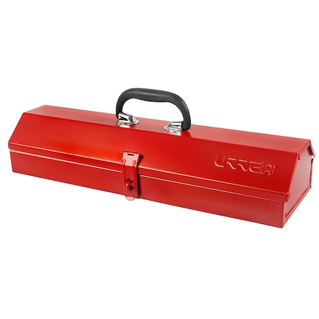 Urrea Tool Box, Steel, Red, 19 in W x 6 in D 5496 | Zoro