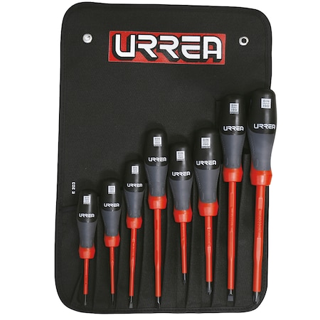 Urrea 1000V Trimaterial screwdriver set 8Pc 9700TA | Zoro